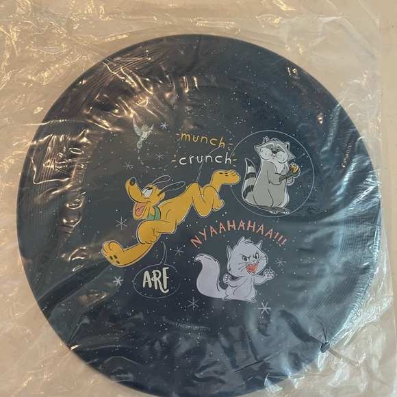 Disney | Toys | Disney Black Frisbee With Cartoon Characters | Poshmark